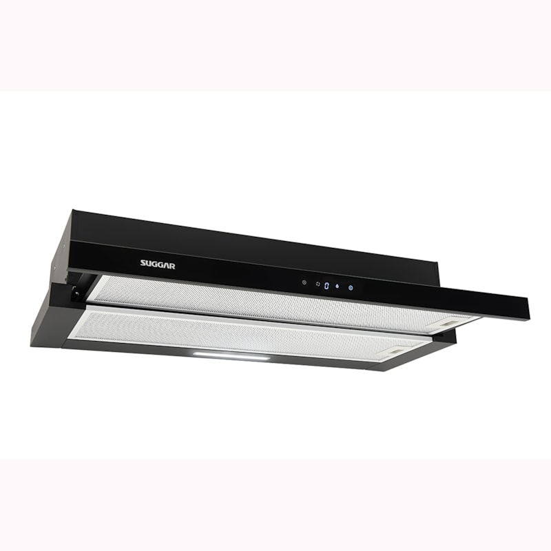 Depurador de Embutir Slim Touch 60 Cm Preto Suggar - Suggar