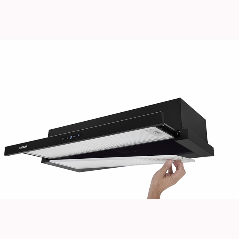 Depurador de Embutir Slim Touch 80 Cm Preto Suggar - Suggar