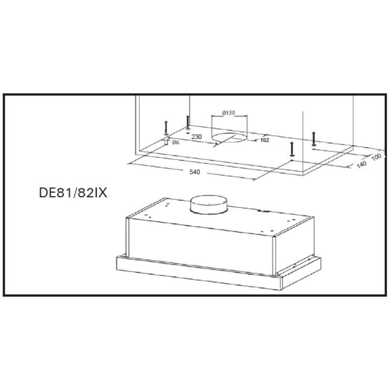 Depurador de Embutir Slim Touch 80 Cm Preto Suggar - Suggar