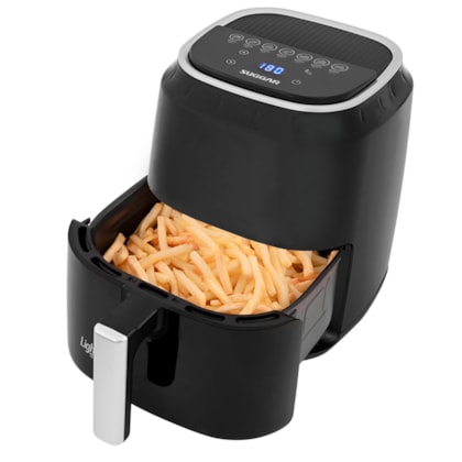 Fritadeira Light Fry Touch Control 4 litros Preta Suggar - Suggar